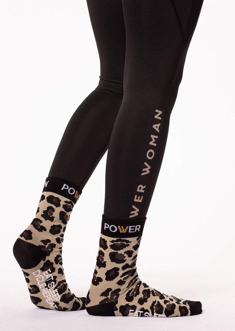Power Woman | Sock – GOLD LEO Gold/Black